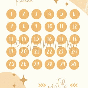 Ramadan 2023 Countdown Calendar | Printable | Ramadan Calendar ...