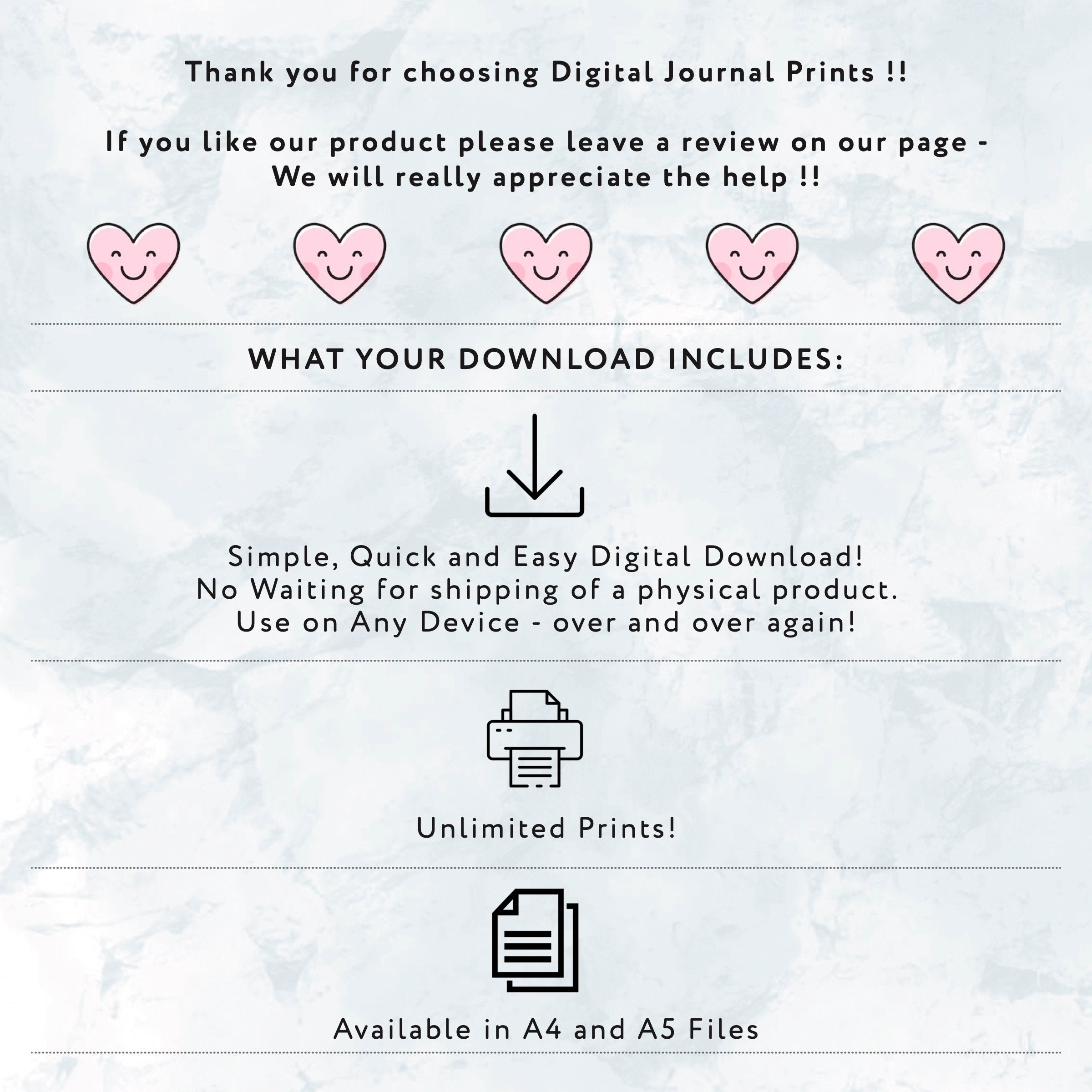 Stack of Books | Printable Book Tracker & Planner Inserts | A5, A4 ...