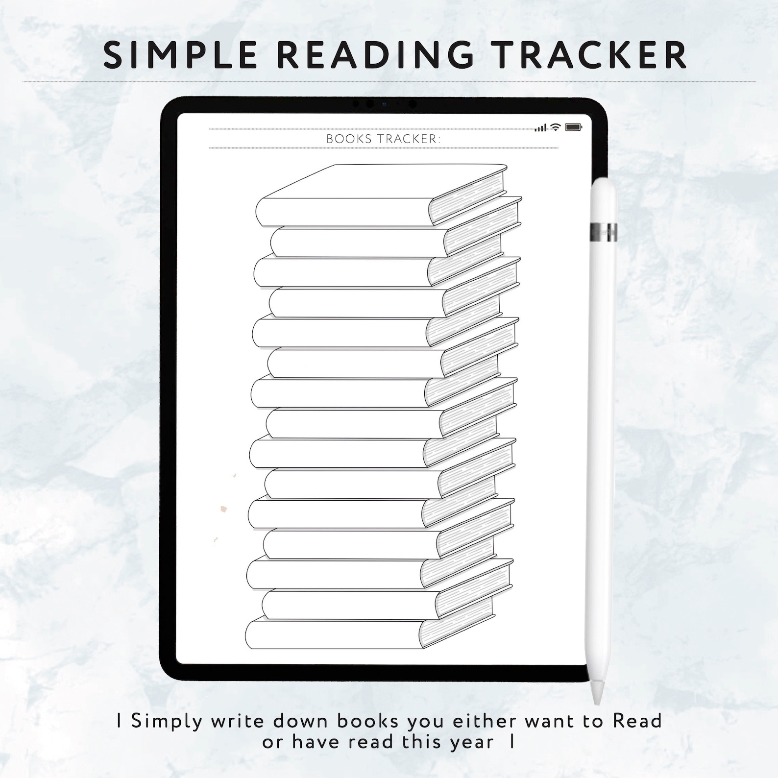 Stack of Books Printable Book Tracker & Planner Inserts - Etsy