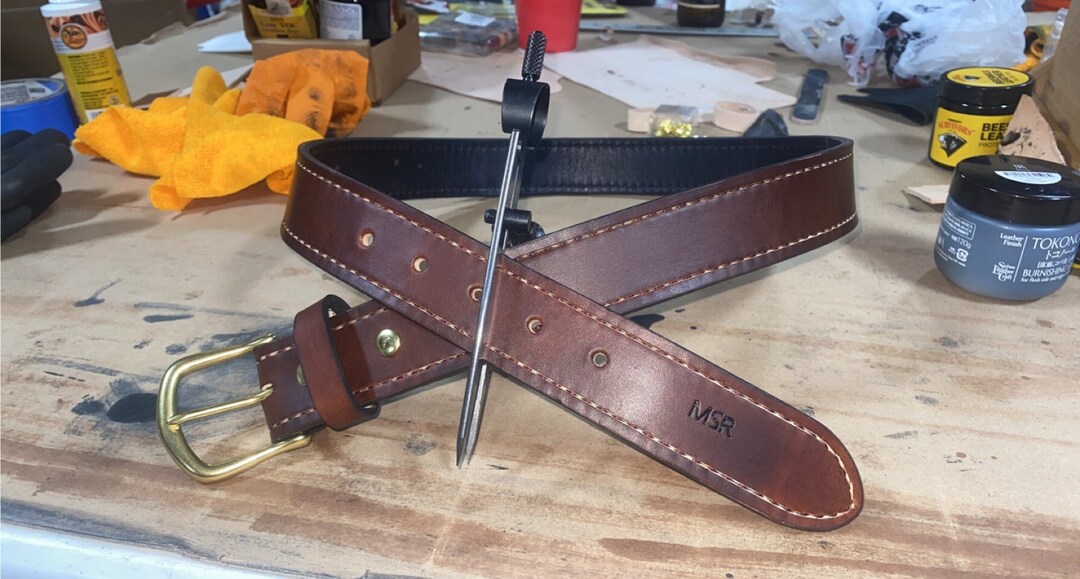 Initialed Belt - Etsy