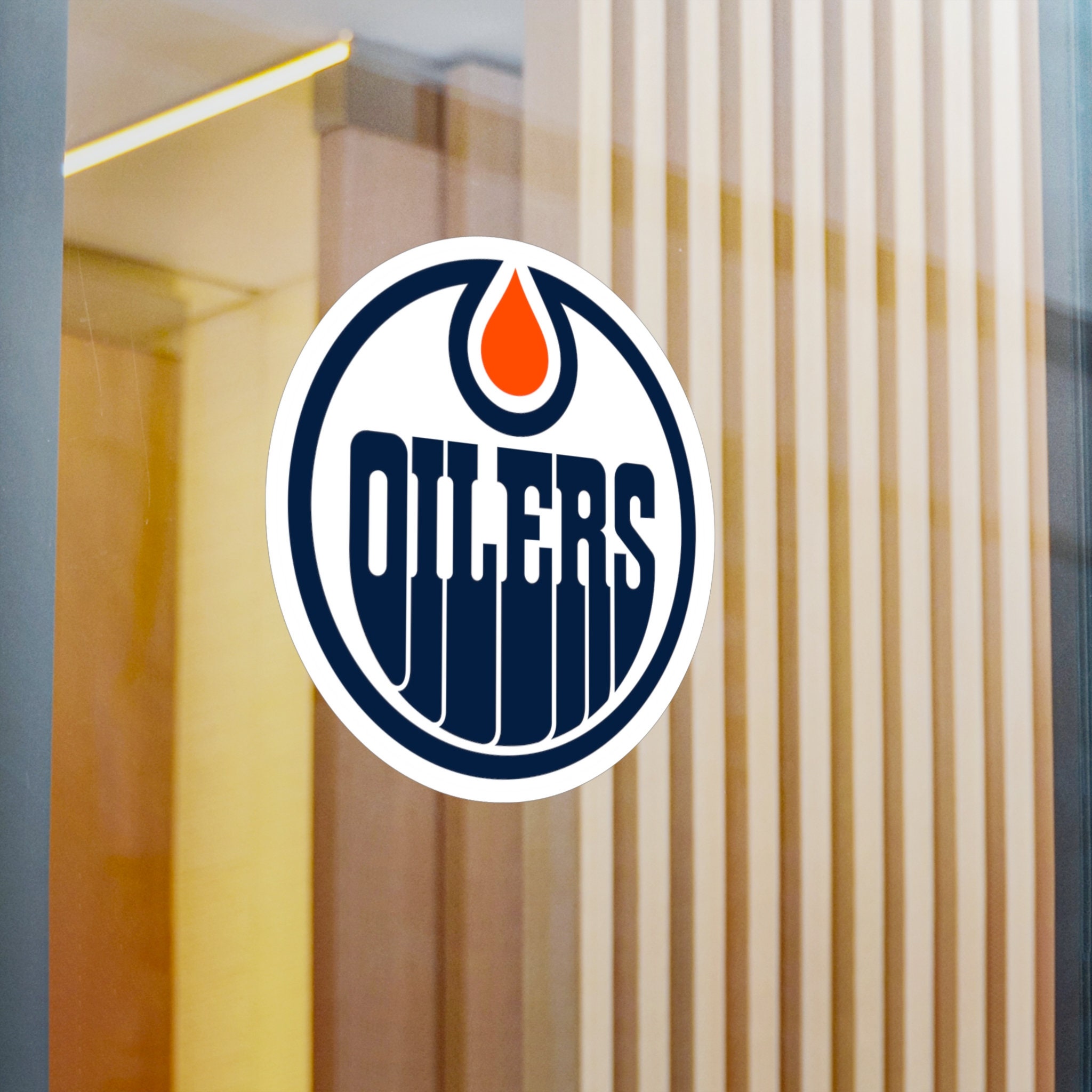 Edmonton Oilers Sticker, Ice Hockey Sticker, NHL Fans Stickers, Ice ...