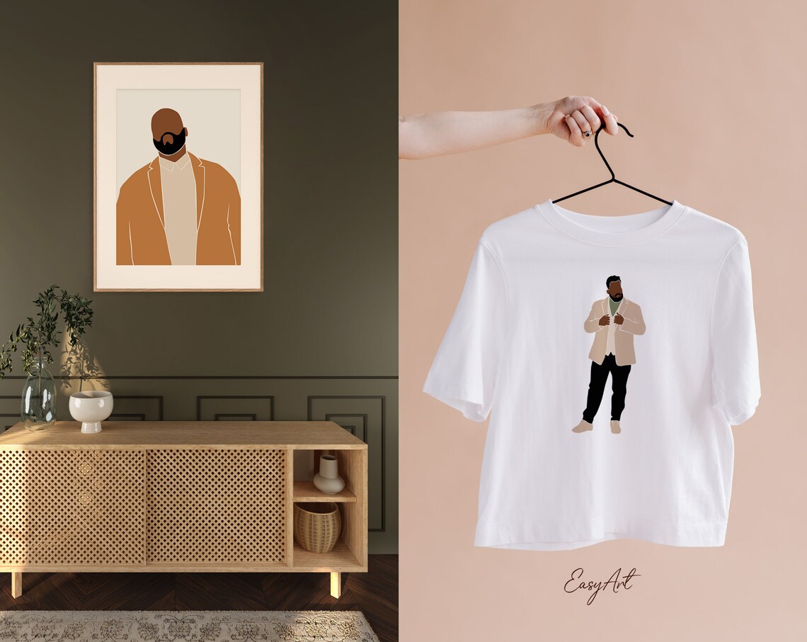 Plus Size Men Clipart, Plus Size Male SVG, Abstract Man PNG, Black Men ...