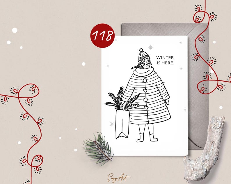 Christmas Bundle Clipart for Invitations, Hand Draw Icons, Christmas ...