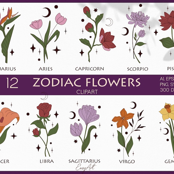 Birth Month Symbols - Etsy