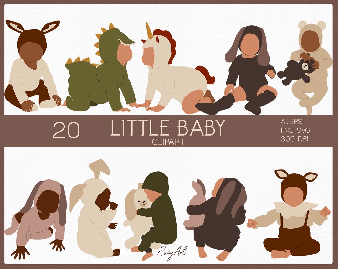 Newborn Baby SVG Baby Clipart Baby Boy Baby Girl Abstract - Etsy