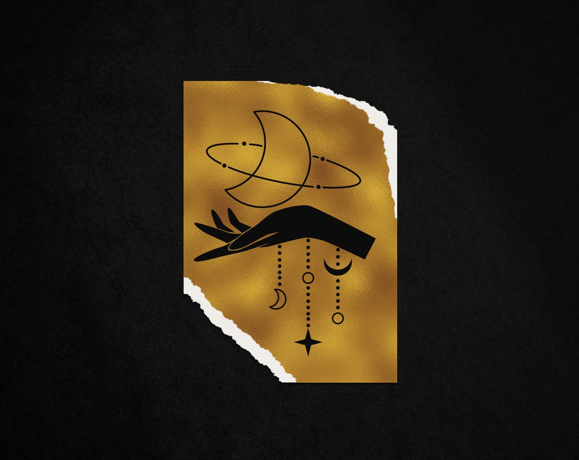 Goddess Clipart, Moonchild Svg, Celestial Clipart, Mystical Vector ...