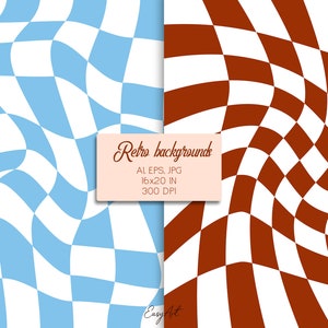 Retro Background, Groovy Printable, 70's Clipart, Groovy Paper, Retro ...