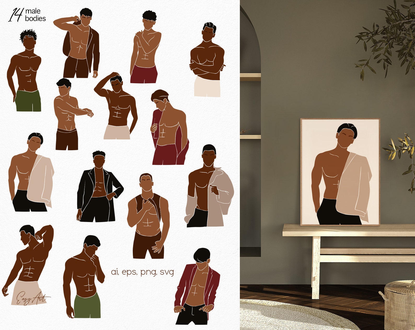 108 Men Clipart Bundle, Black Man SVG, Casual Man PNG, Boss Man Svg ...