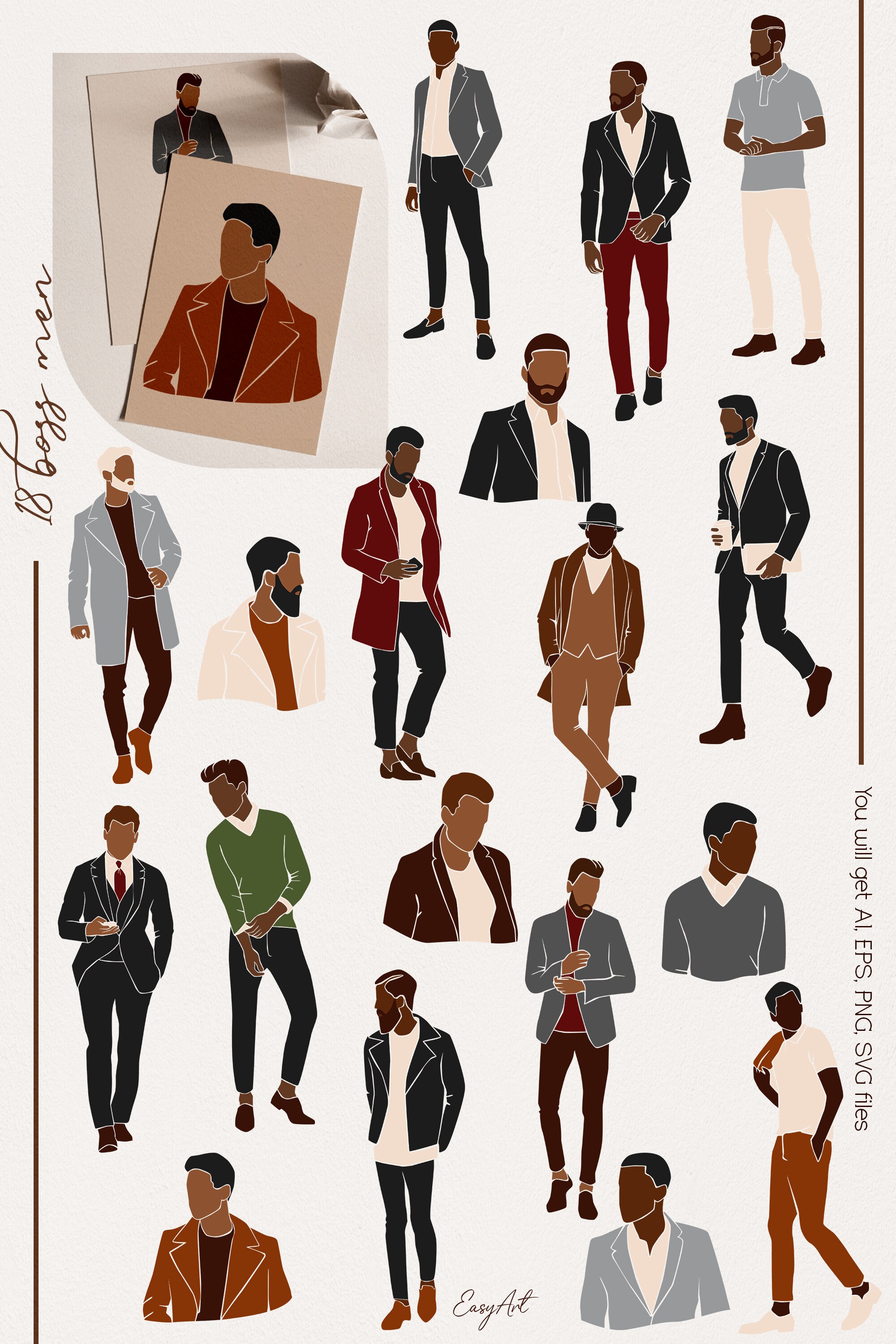 Boss Man Svg, Black Man Clipart, Big Boss Svg, Man Portrait, African ...