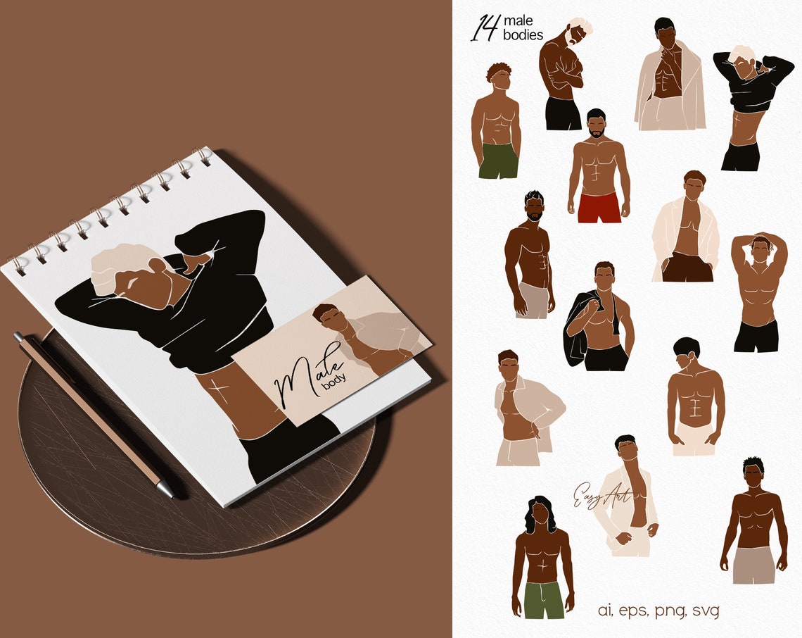 108 Men Clipart Bundle, Black Man SVG, Casual Man PNG, Boss Man Svg ...