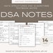 Data Structures and Algorithms Notes (14 Pages) | DSA Notes for ...