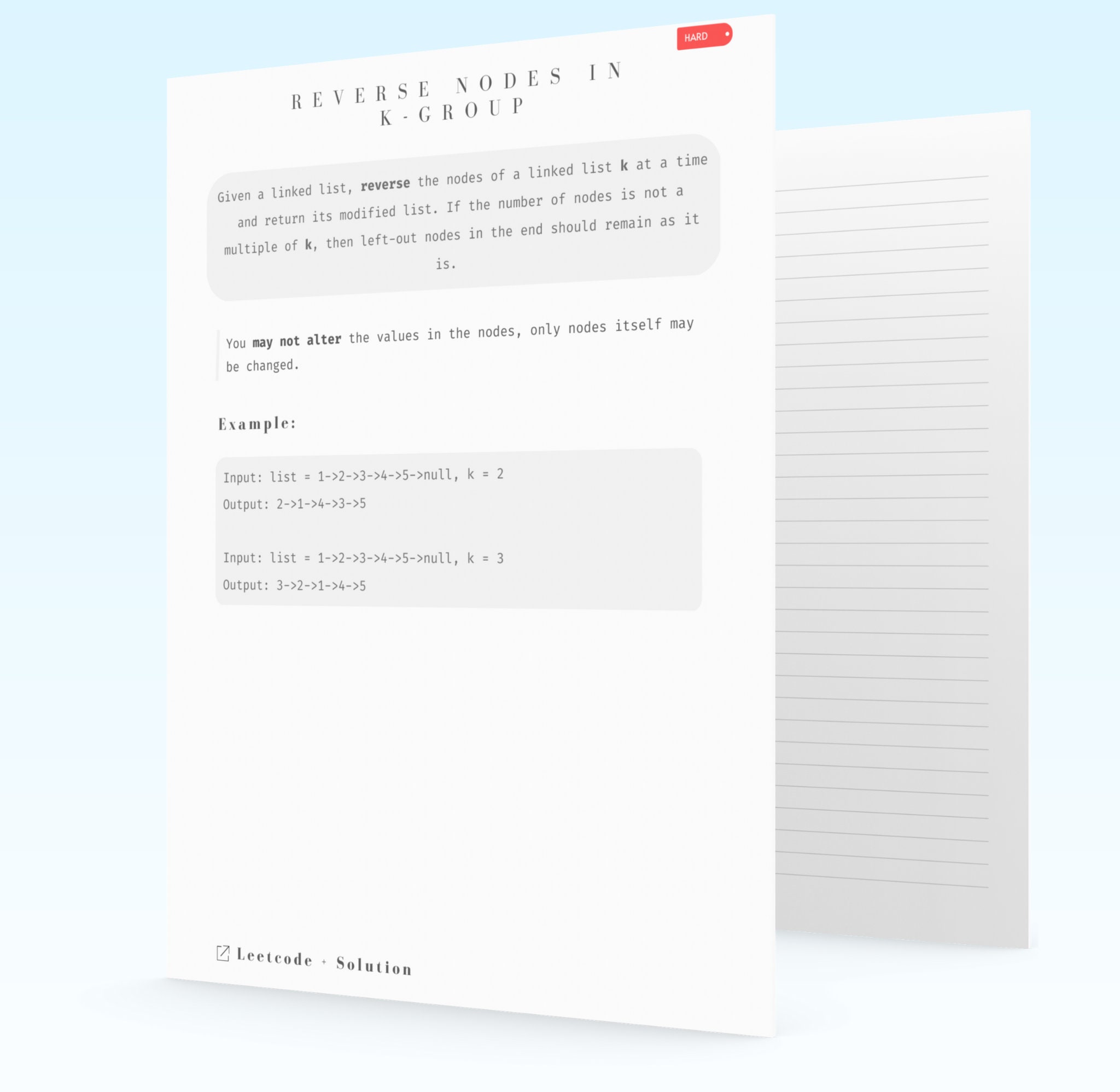 20 Popular Coding Interview Problems Practice on Paper or PDF, for ...