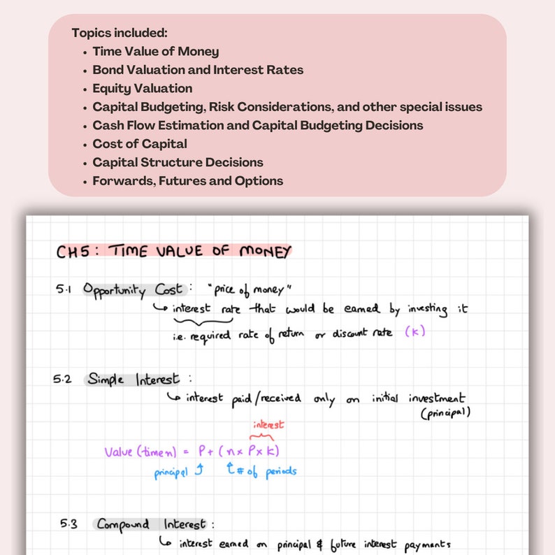 Finance Textbook Notes | Introduction to Corporate Finance Notes, 28 ...
