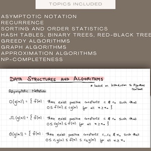 Data Structures and Algorithms Notes (14 Pages) | DSA Notes for ...