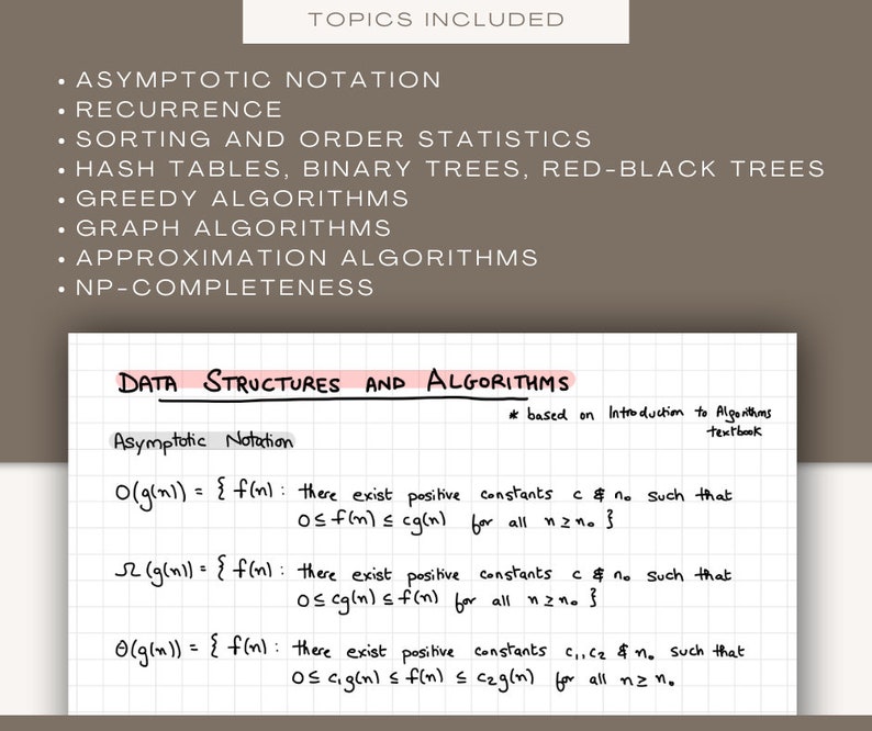 Data Structures and Algorithms Notes (14 Pages) | DSA Notes for ...