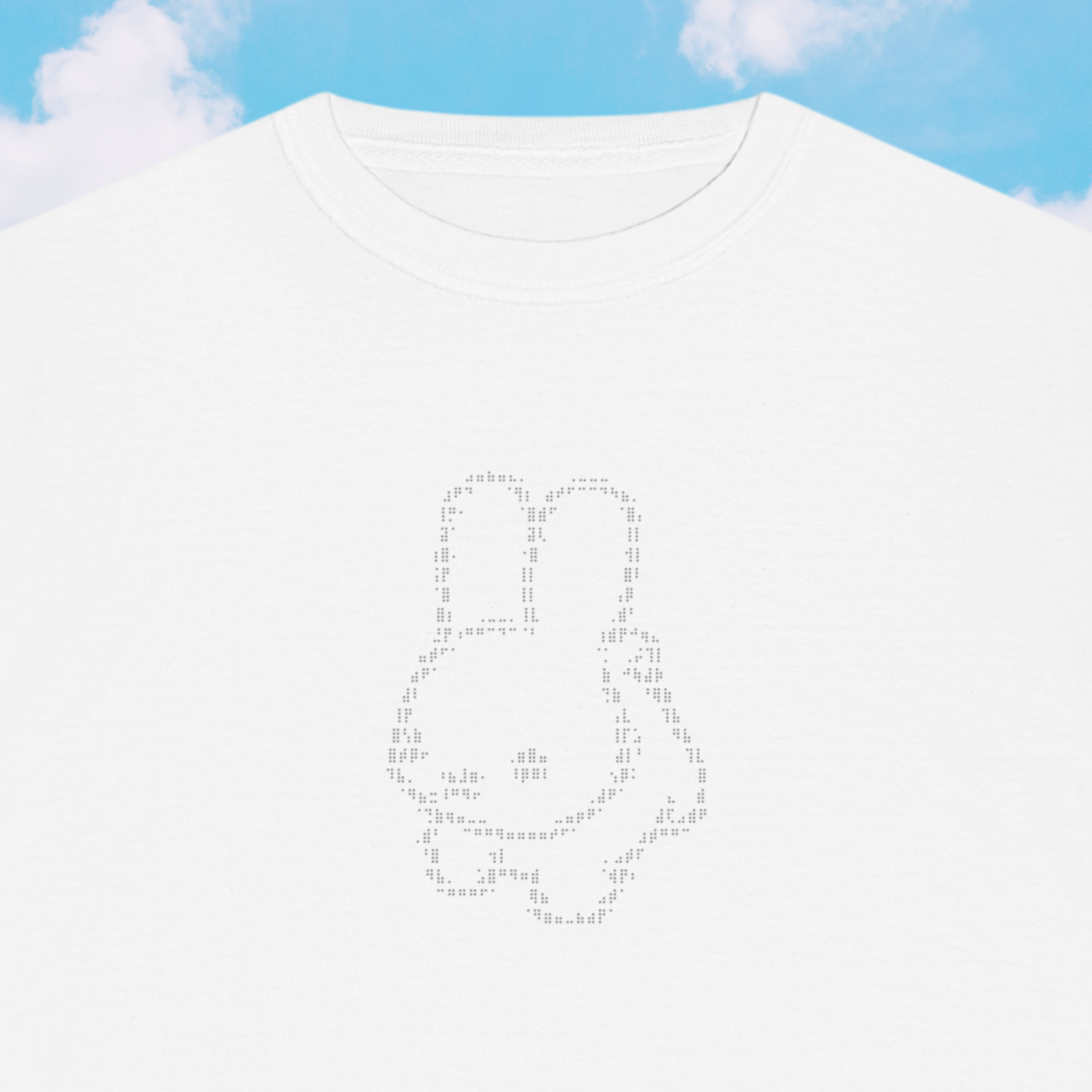 Cyber Bunny Baby Tee Y2K ASCII Art Graphic Tshirt - Etsy