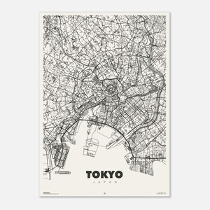 Tokyo Map Poster - Etsy