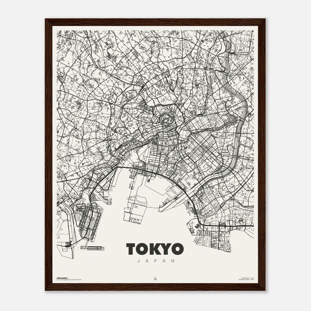 Tokyo Map Poster - Etsy