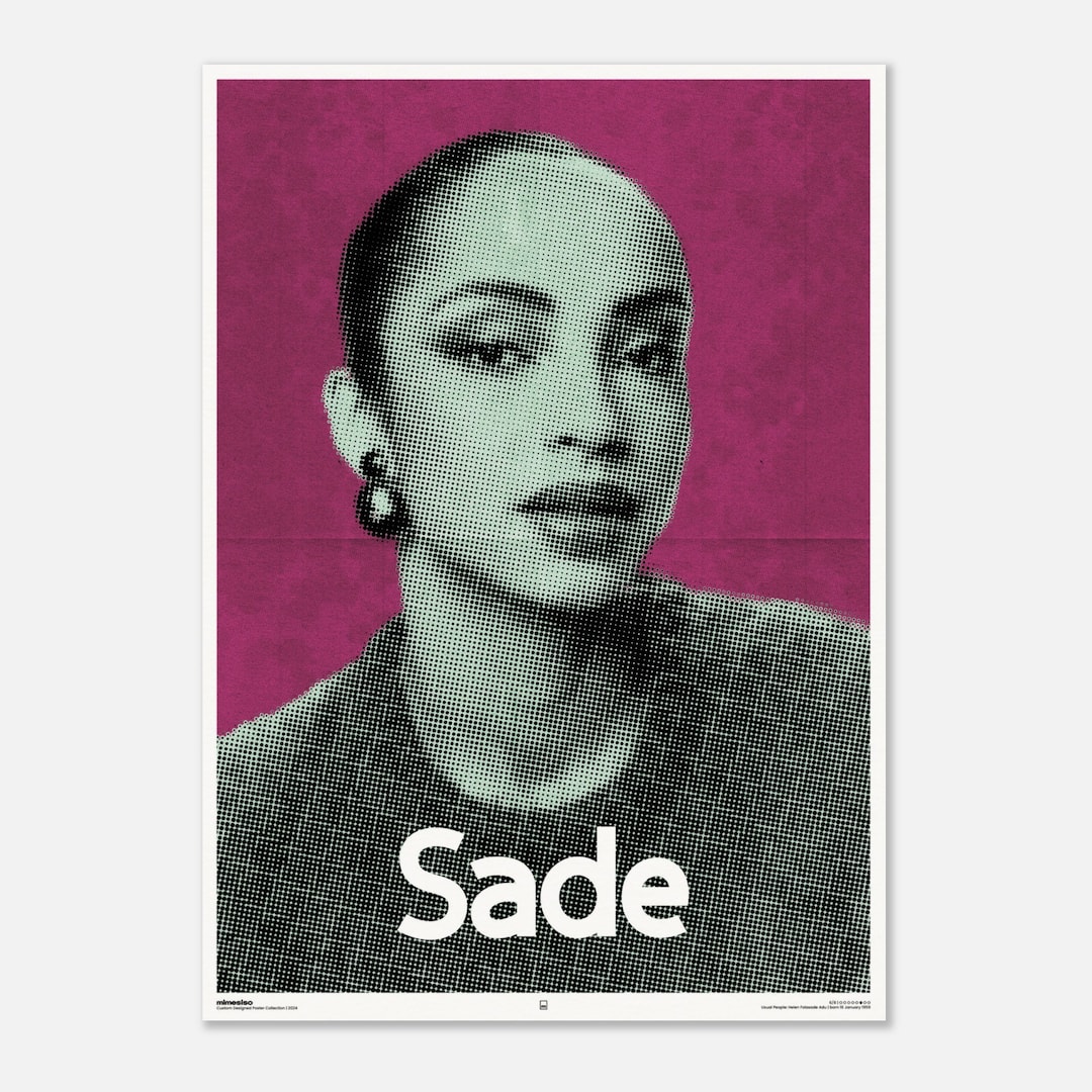 Sade Adu Poster - Etsy
