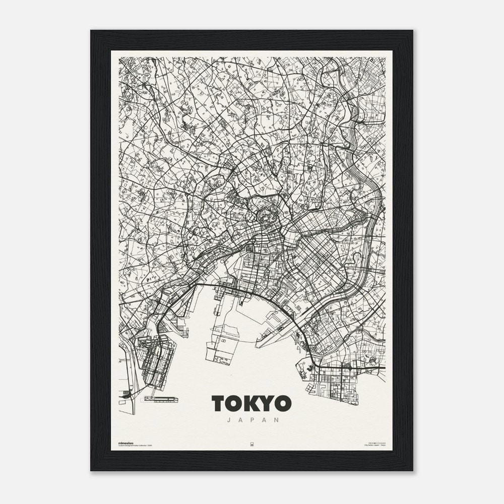 Tokyo Map Poster - Etsy