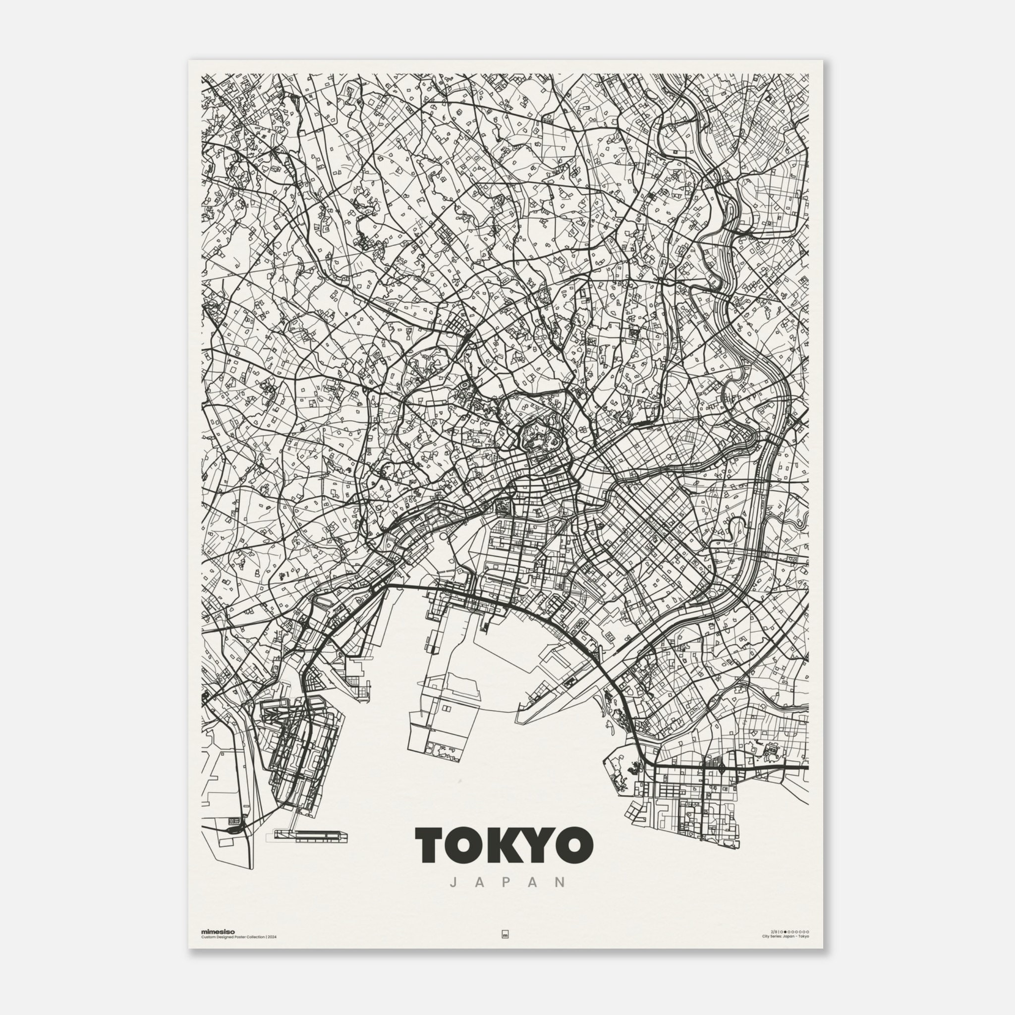 Tokyo Map Poster - Etsy