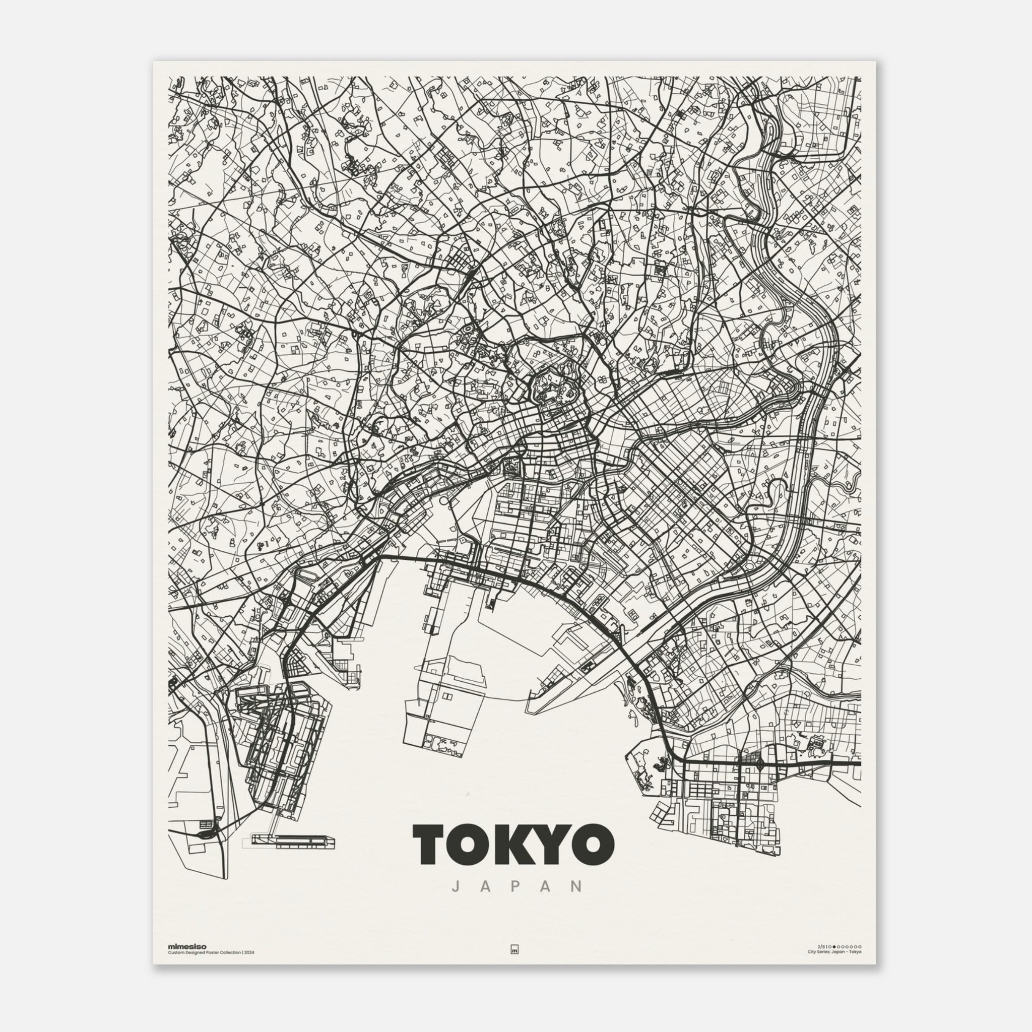 Tokyo Map Poster - Etsy