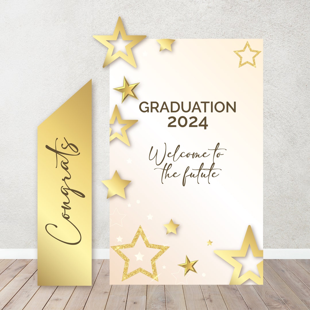 Class of 2024 Graduation Party Backdrop and Photo Booth Foamboard ...