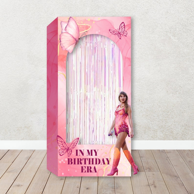 Taylor Swift Box Photo Booth. Eras Tour Box Birthday Photobooth. 1989 ...
