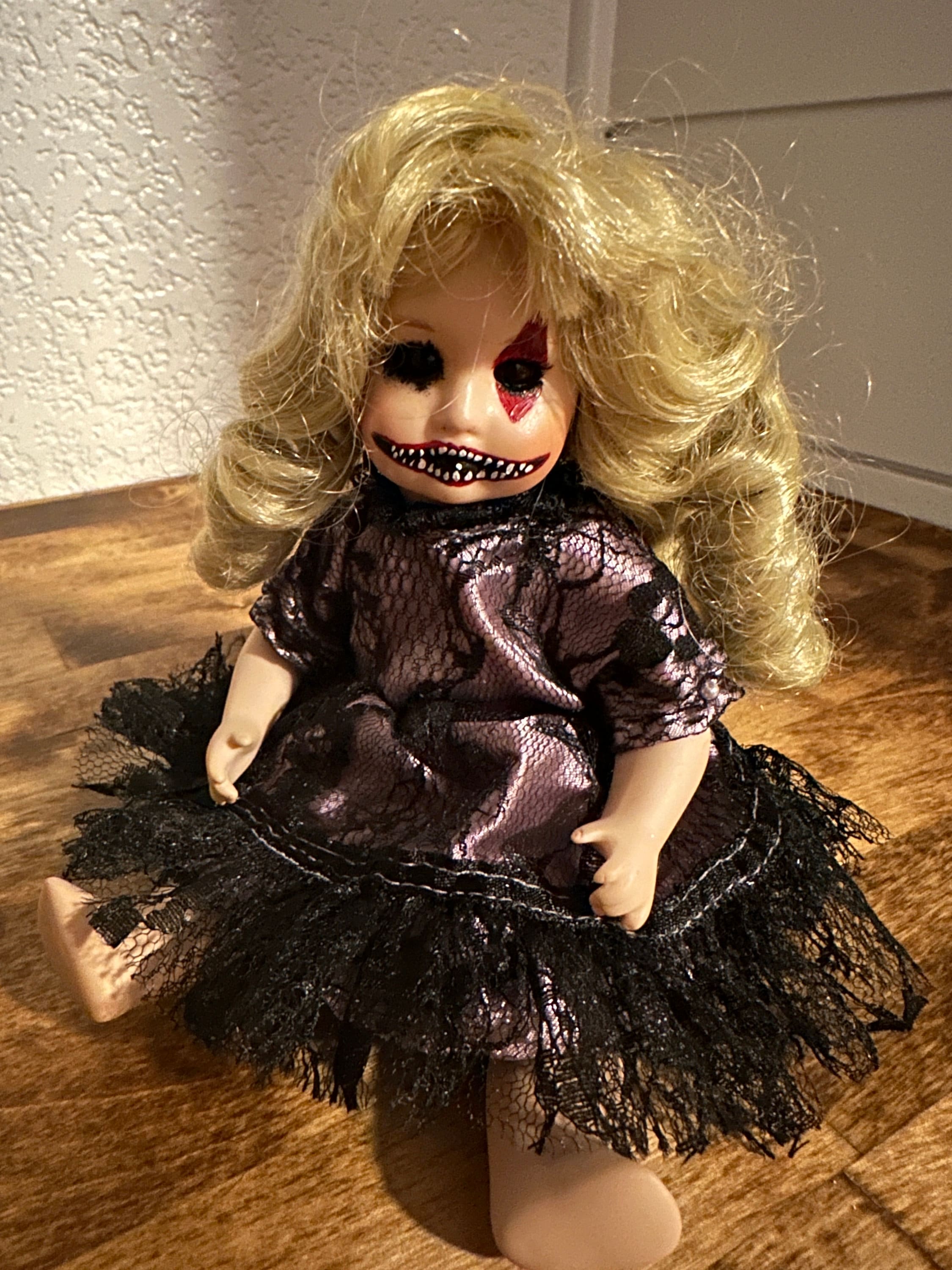 Creepy Doll 8 Tall Halloween Indoor Decor - Etsy