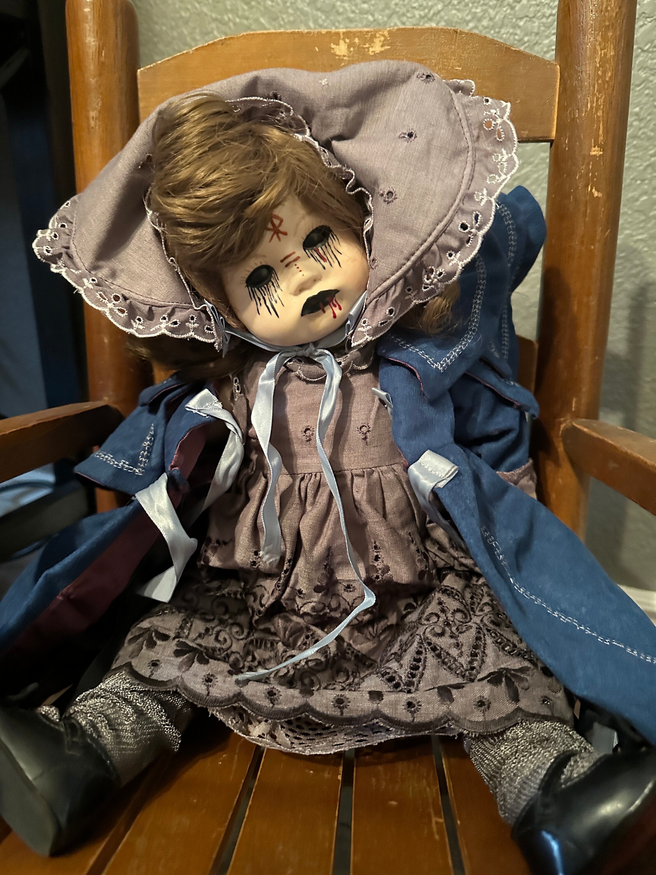 Creepy Doll 19” Tall Halloween Indoor Decor - Etsy