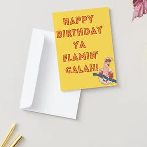 Happy Birthday Printable Flamin Galah Blank Card Instant Download ...