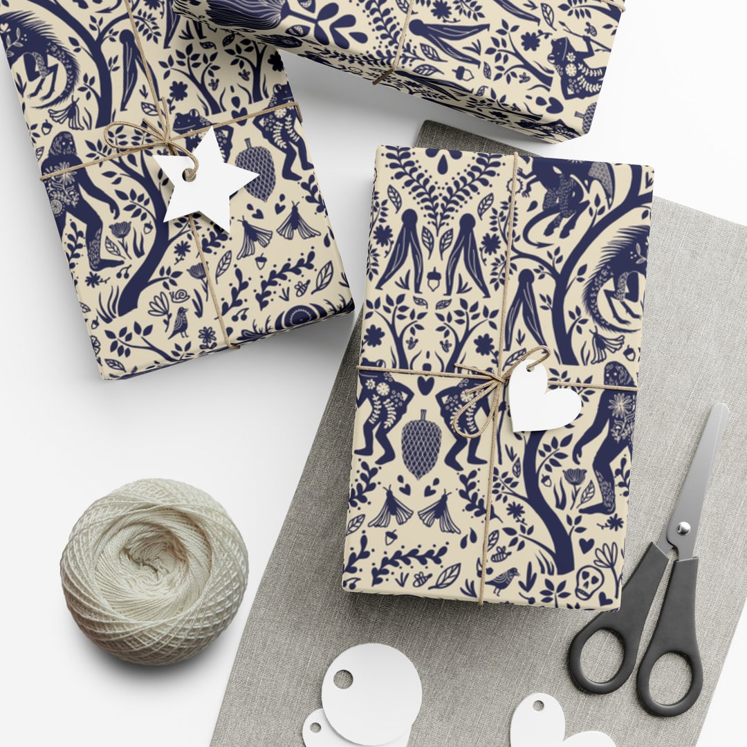 Cryptid Wrapping Paper - Etsy