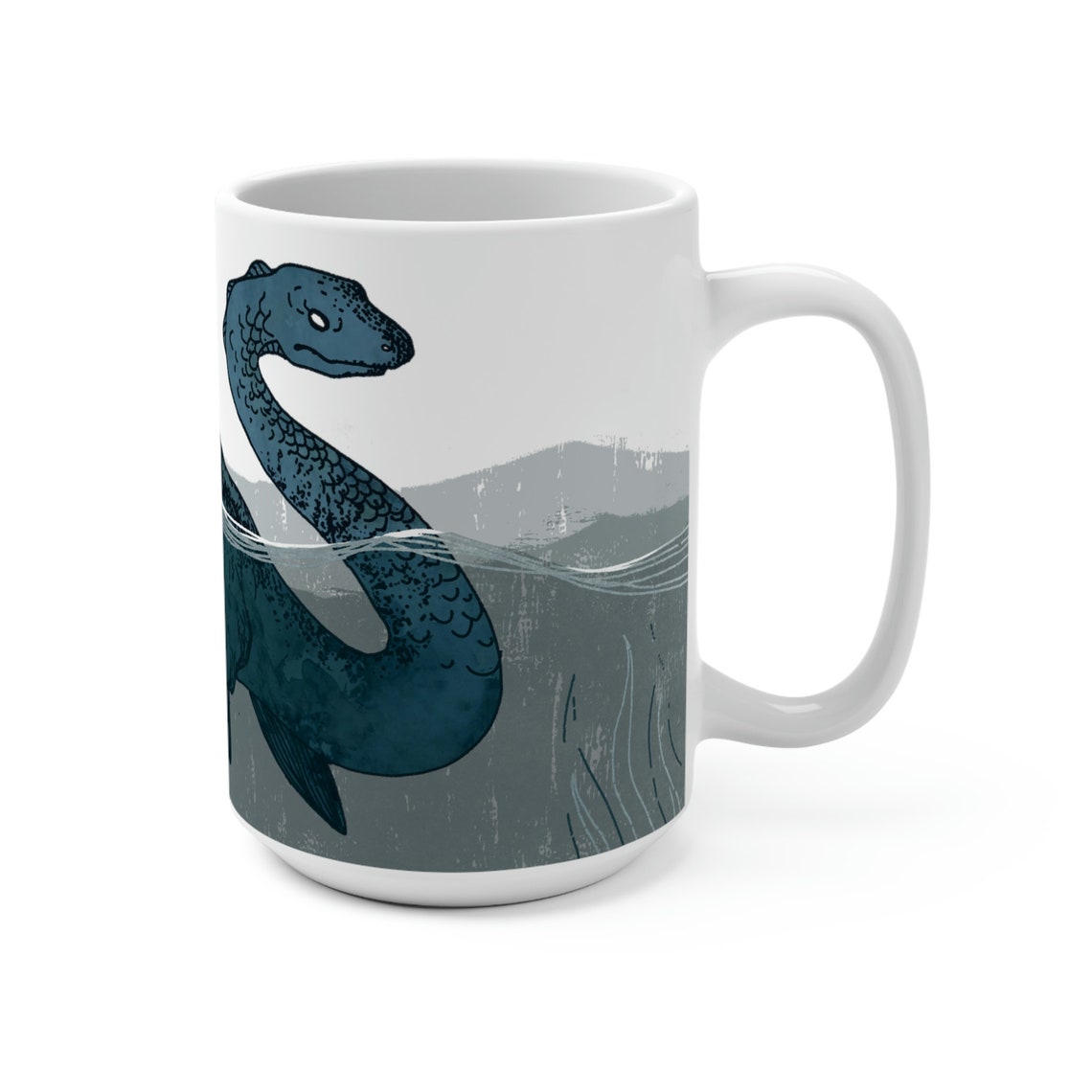 Loch Ness Monster Mug 15oz Aesthetic Nessie Mug Cryptid Gift - Etsy
