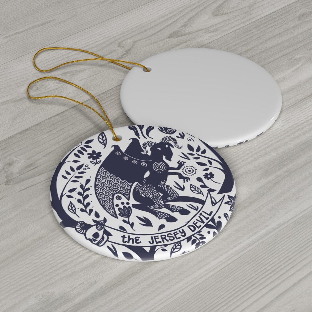 Ceramic Ornament the Jersey Devil - Holiday Decoration Cryptic Themed ...