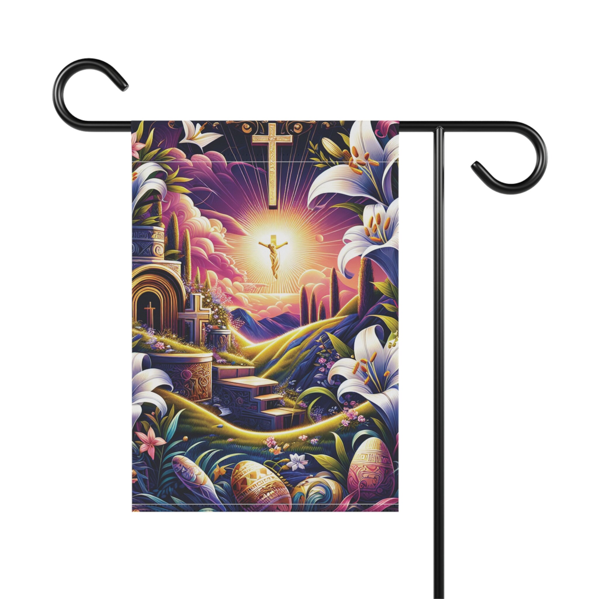 Easter Home Decor Garden Flag for Outside Easter Garden Decor Christian ...