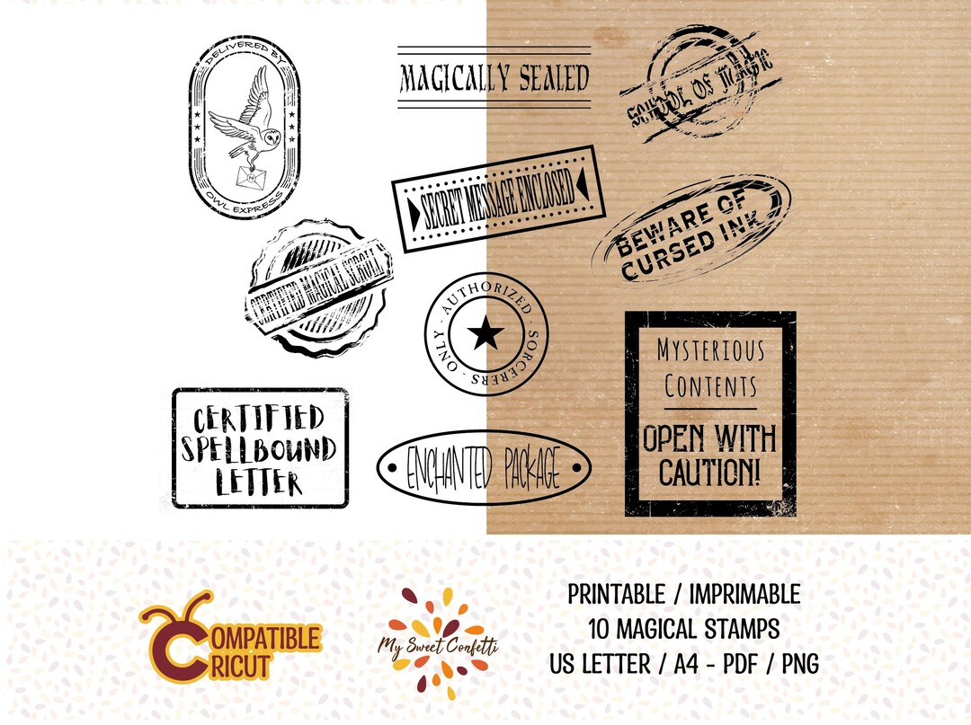Printable Magic Stamps, Inspired by the Magical World, Perfect for ...
