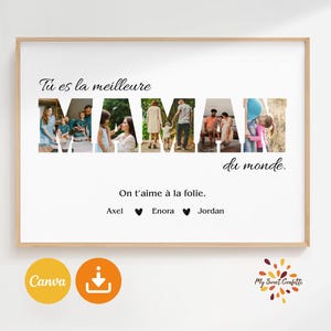 Maman Editable Photo Poster | Printable Poster | Editable Template ...