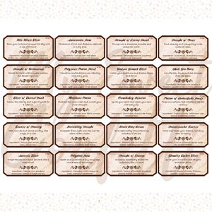 50 Printable Apothecary Labels, Perfect to Create Your Own Magical ...