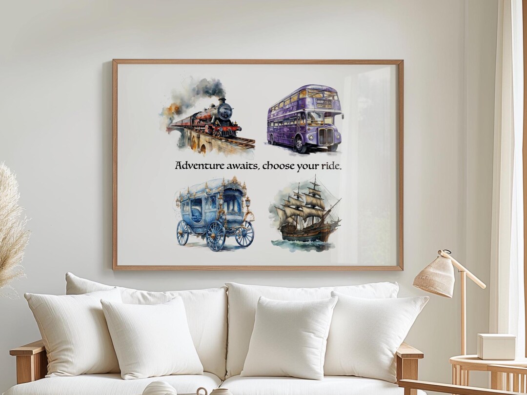 Magical Means of Transportation | Printable Wall Art | Kids Room Decor ...