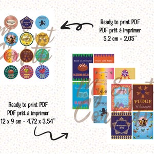 Magical Candy Labels | Printable Label | Digital File | Instructions ...