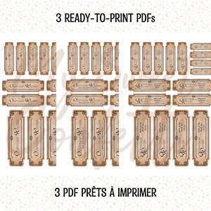 Wizard Magic Wand Stickers Labels | Printable Label | Digital File ...