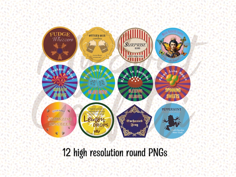 Magical Candy Labels | Printable Label | Digital File | Instructions ...