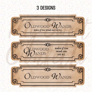 Wizard Magic Wand Stickers Labels | Printable Label | Digital File ...