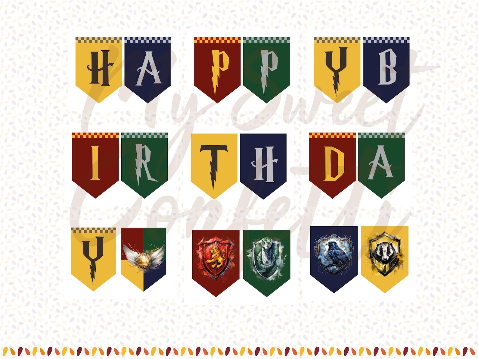 Wizard Birthday Banner | Printable Banner Inspired by the Magical World ...
