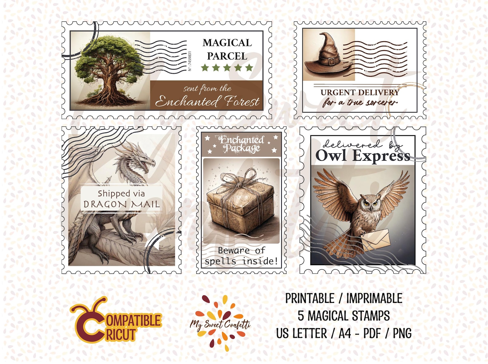 Printable Magic Stamps, Inspired by the Magical World, Perfect for ...