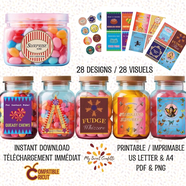 Candy Labels - Etsy