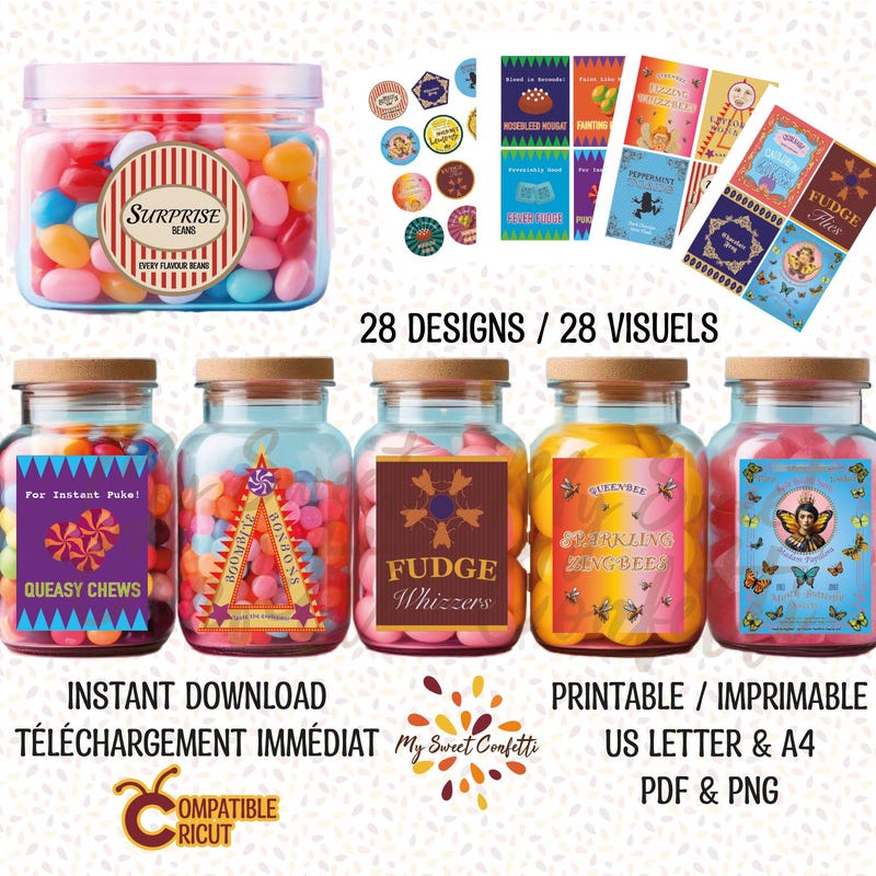 Candy Labels - Etsy