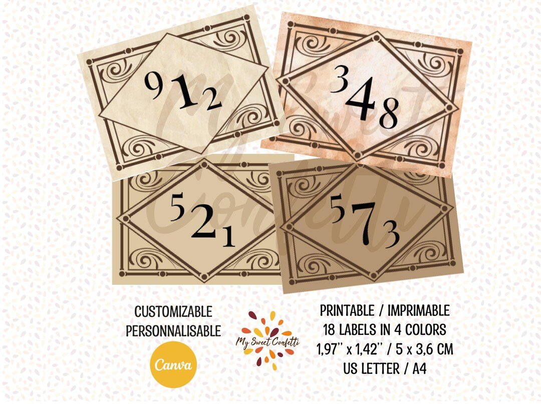 Wizard Magic Wand Stickers Labels | Printable Label | Digital File ...