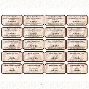 50 Printable Apothecary Labels, Perfect to Create Your Own Magical ...