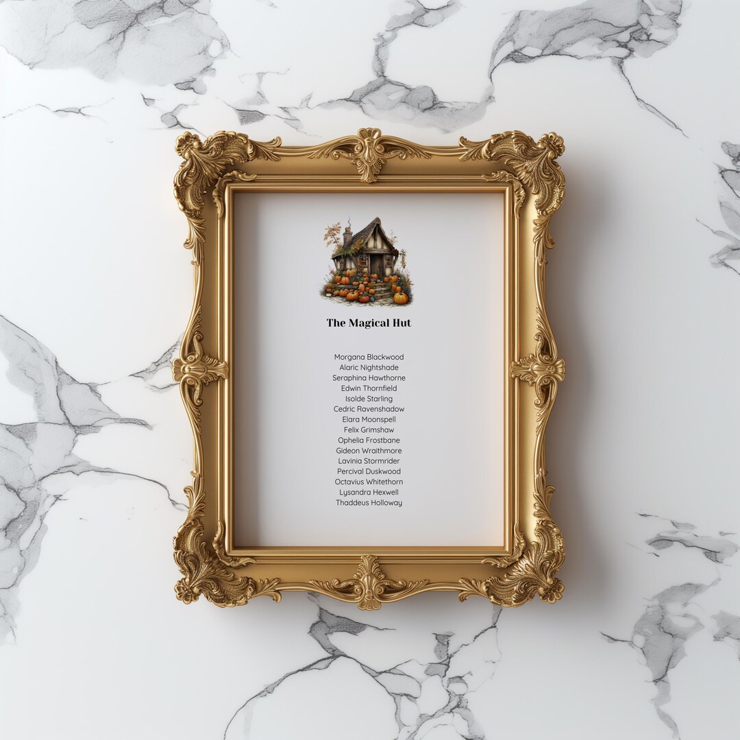 Magical Seating Chart Inspired by the Magical World With 16 Tables ...